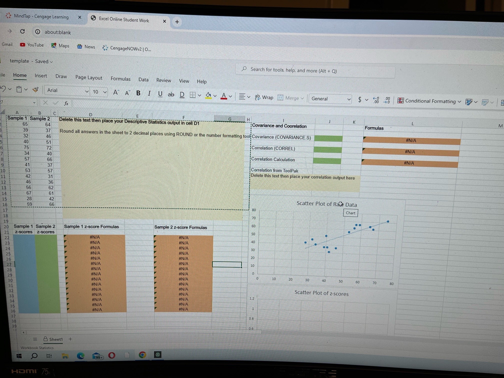 Solved On the right side of the spreadsheet you will notice | Chegg.com