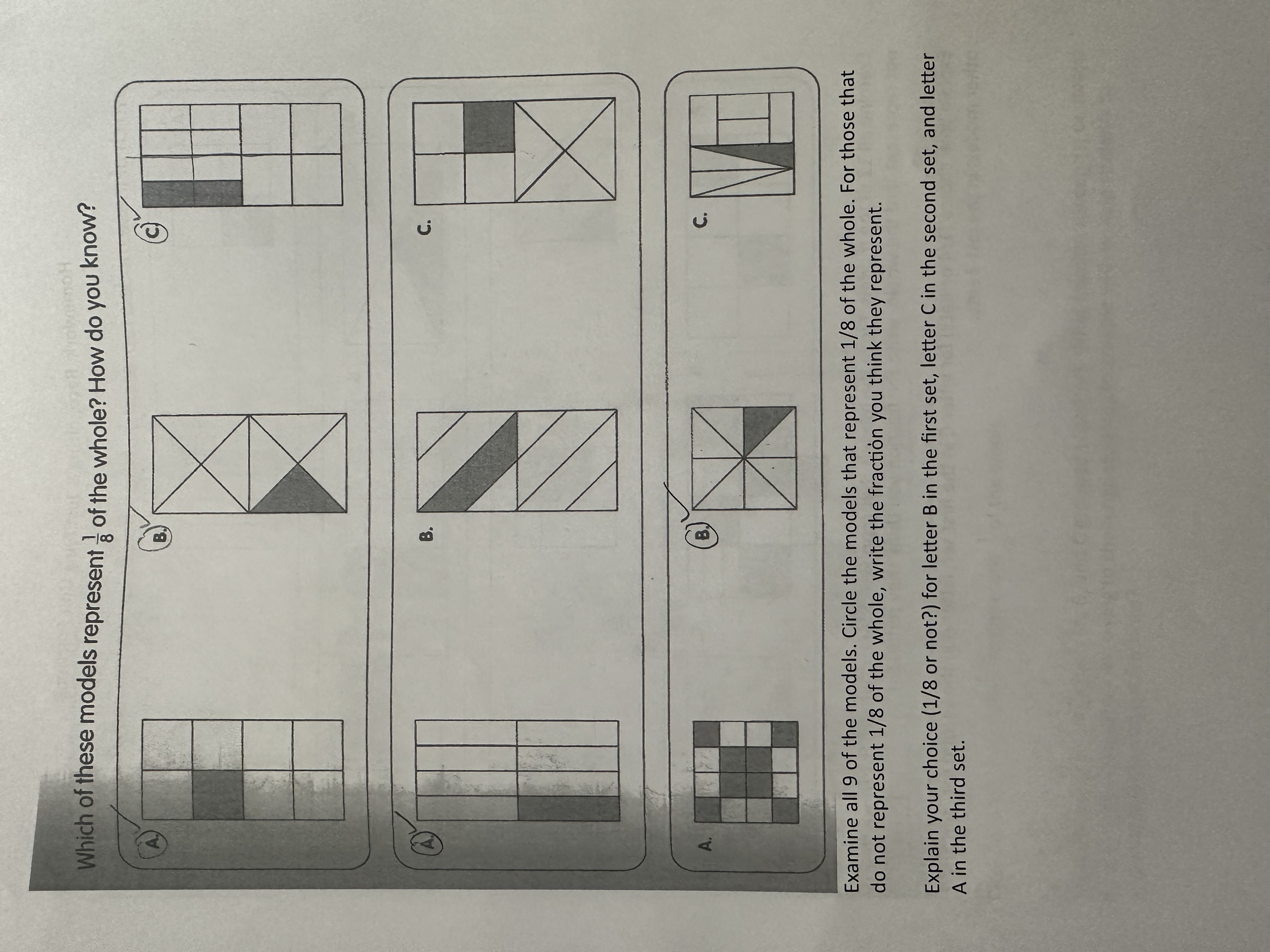 Solved Which of these models represent 81 of the whole? How | Chegg.com