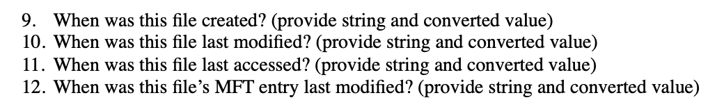 Solved 1 ) a Offset 0 2 3 4 5 6 7 03221265397 00 00 00 00 00 | Chegg.com