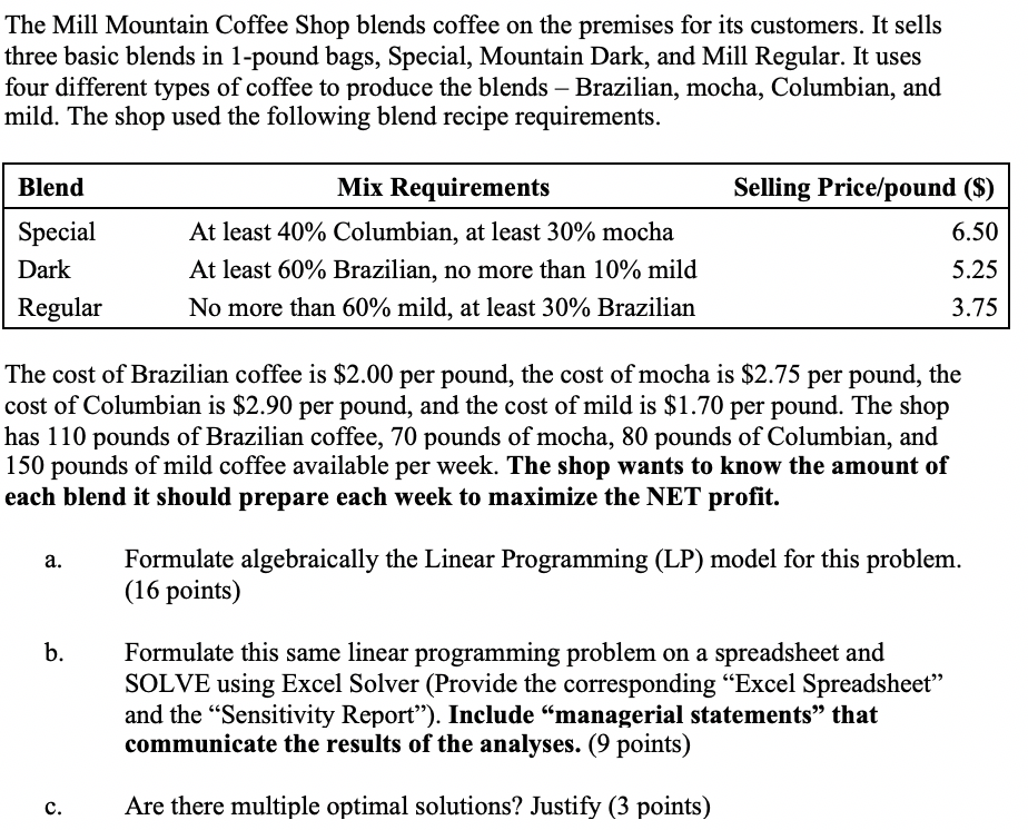 Solved Plz use excel and I would like to know the inputs and | Chegg.com