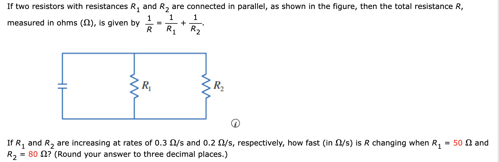Solved If two resistors with resistances R1 and R2 are | Chegg.com