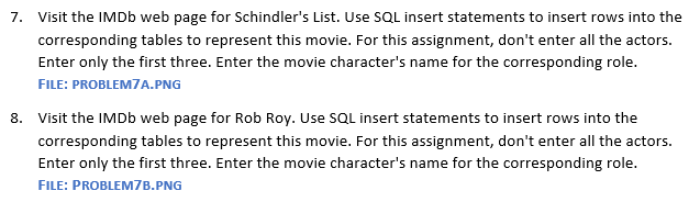 Solved This should be created via the MySQL server and the | Chegg.com