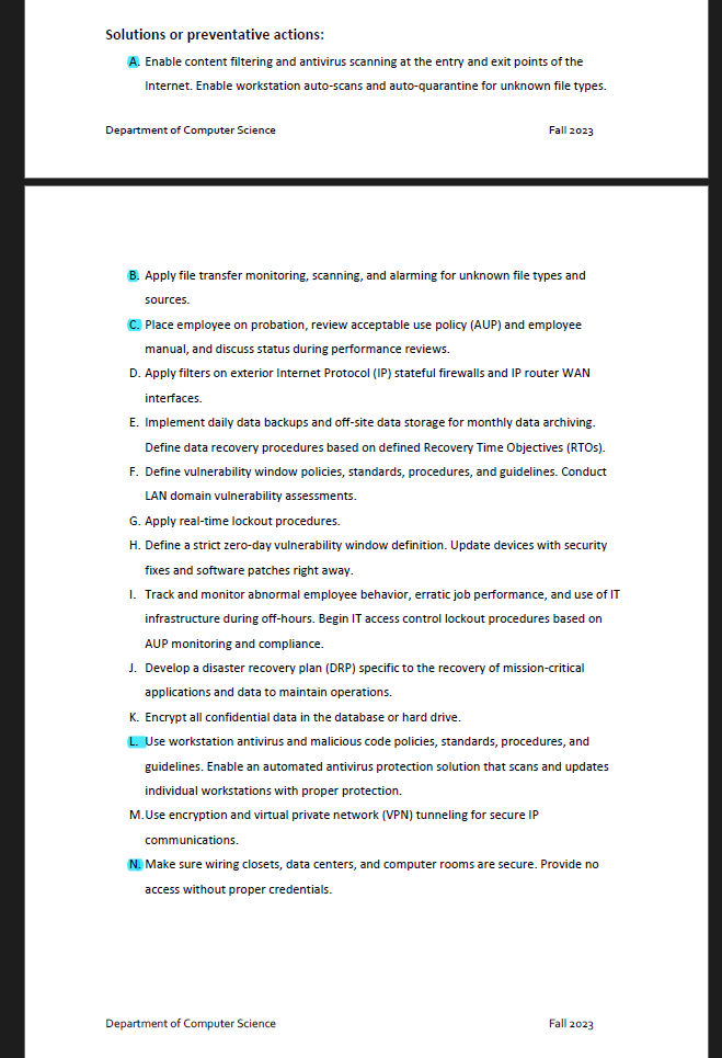 Solved Assignment 1 : Vulnerability, Risk, Threat and | Chegg.com