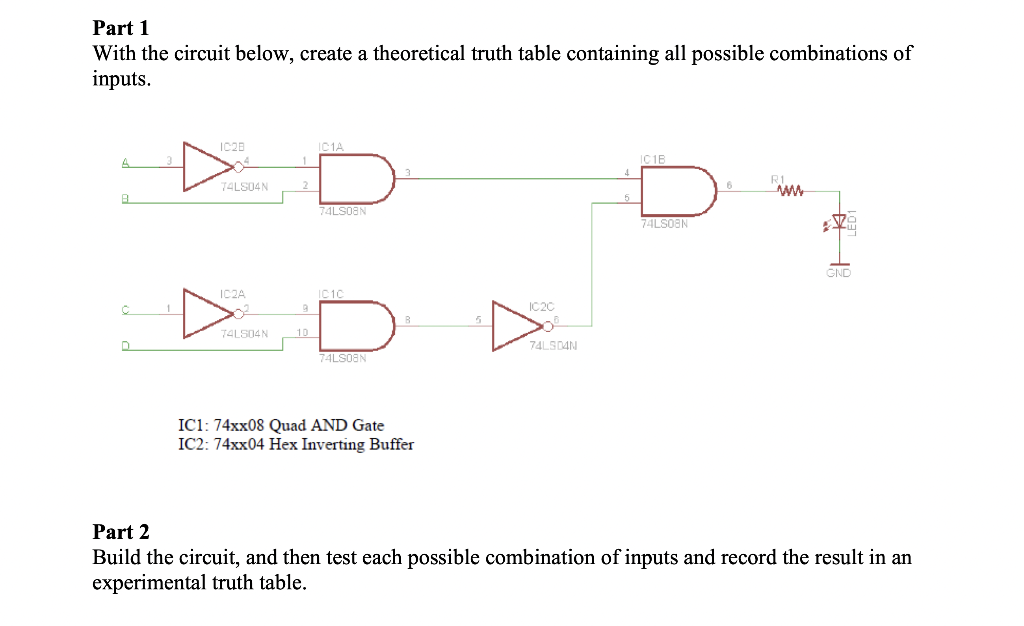 Solved Part 1 With the circuit below, create a theoretical | Chegg.com