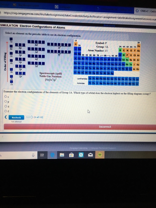 Solved https- SIMULATION Electron of Atoms Select an element | Chegg.com