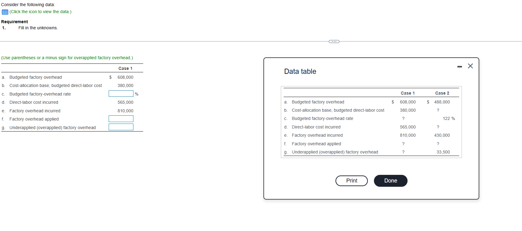 Solved Consider the following data: (Click the icon to view | Chegg.com