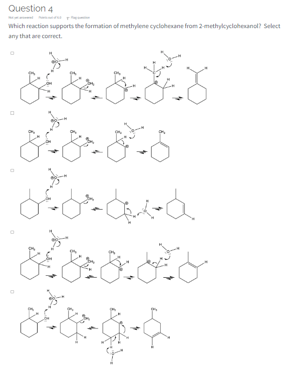 Solved Question 4 Which reaction supports the formation of | Chegg.com