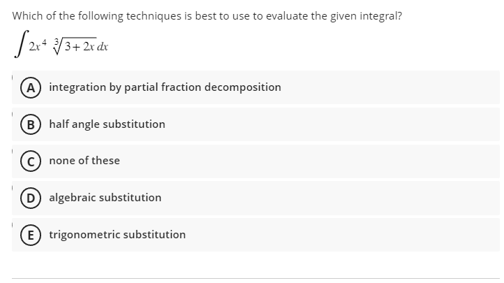 Solved Which of the following techniques is best to use to | Chegg.com