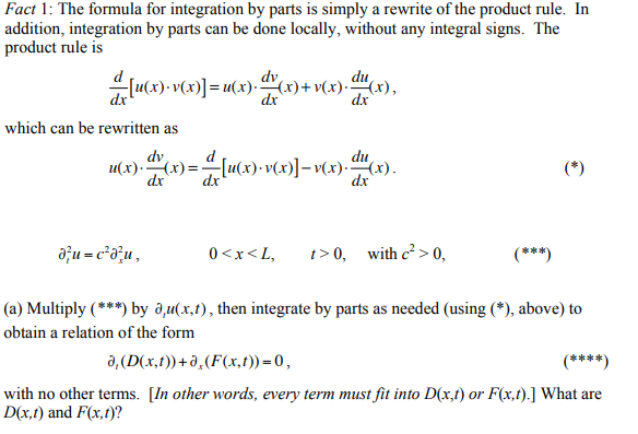 Integration Product Rule