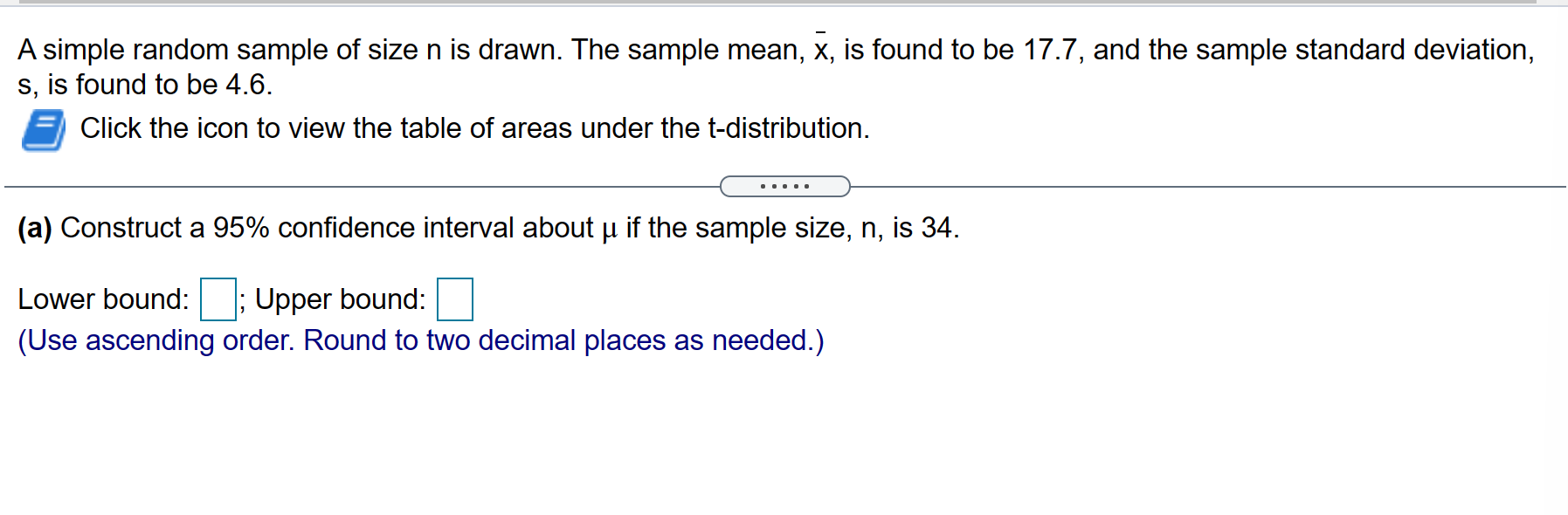 Solved A simple random sample of size n is drawn. The sample | Chegg.com