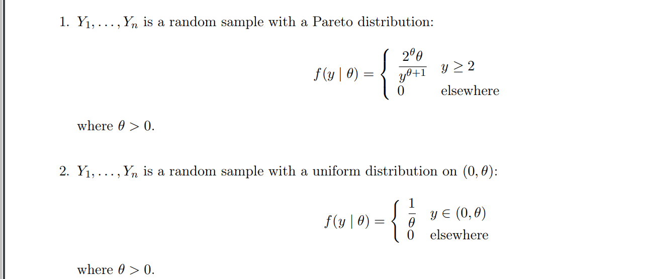 Solved Find a sufficient statistics for the unknown | Chegg.com