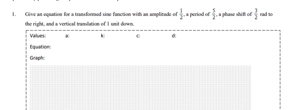 Solved I got y= 12sin(4n5(x-32)) -1 ﻿for this, can you | Chegg.com