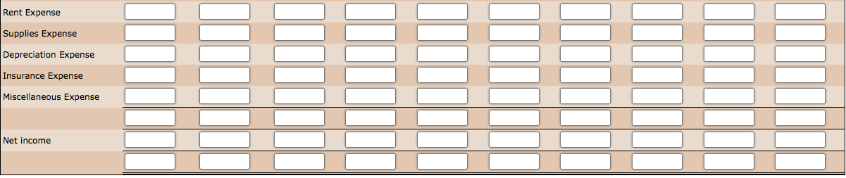 Comprehensive Problem 1 Part 5: Work Sheet The | Chegg.com