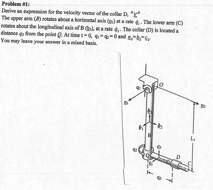 Solved Problem #1: Derive an expression for the velocity | Chegg.com