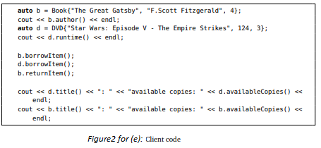 Solved Figure 2 for (e): Client codea) Given the code in the | Chegg.com