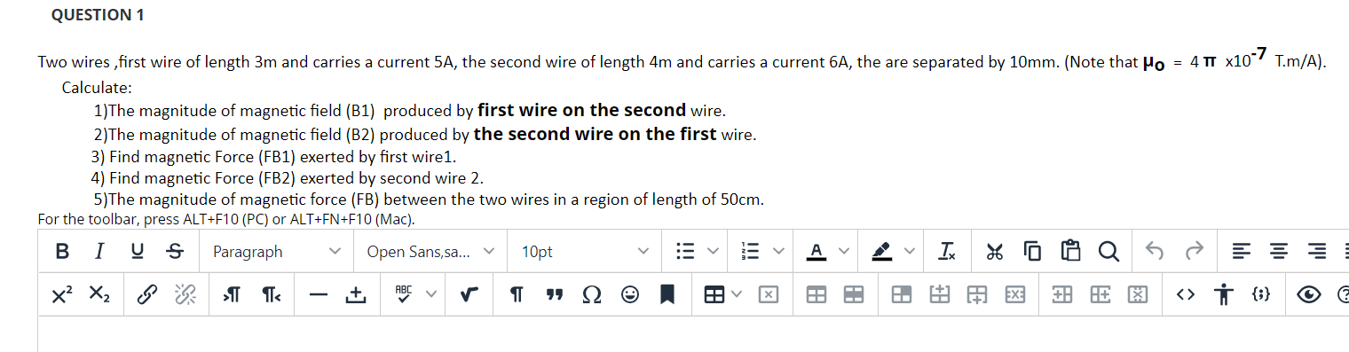 Solved QUESTION 1 Two wires first wire of length 3m and | Chegg.com