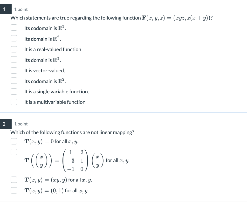 Solved Which statements are true regarding the following | Chegg.com
