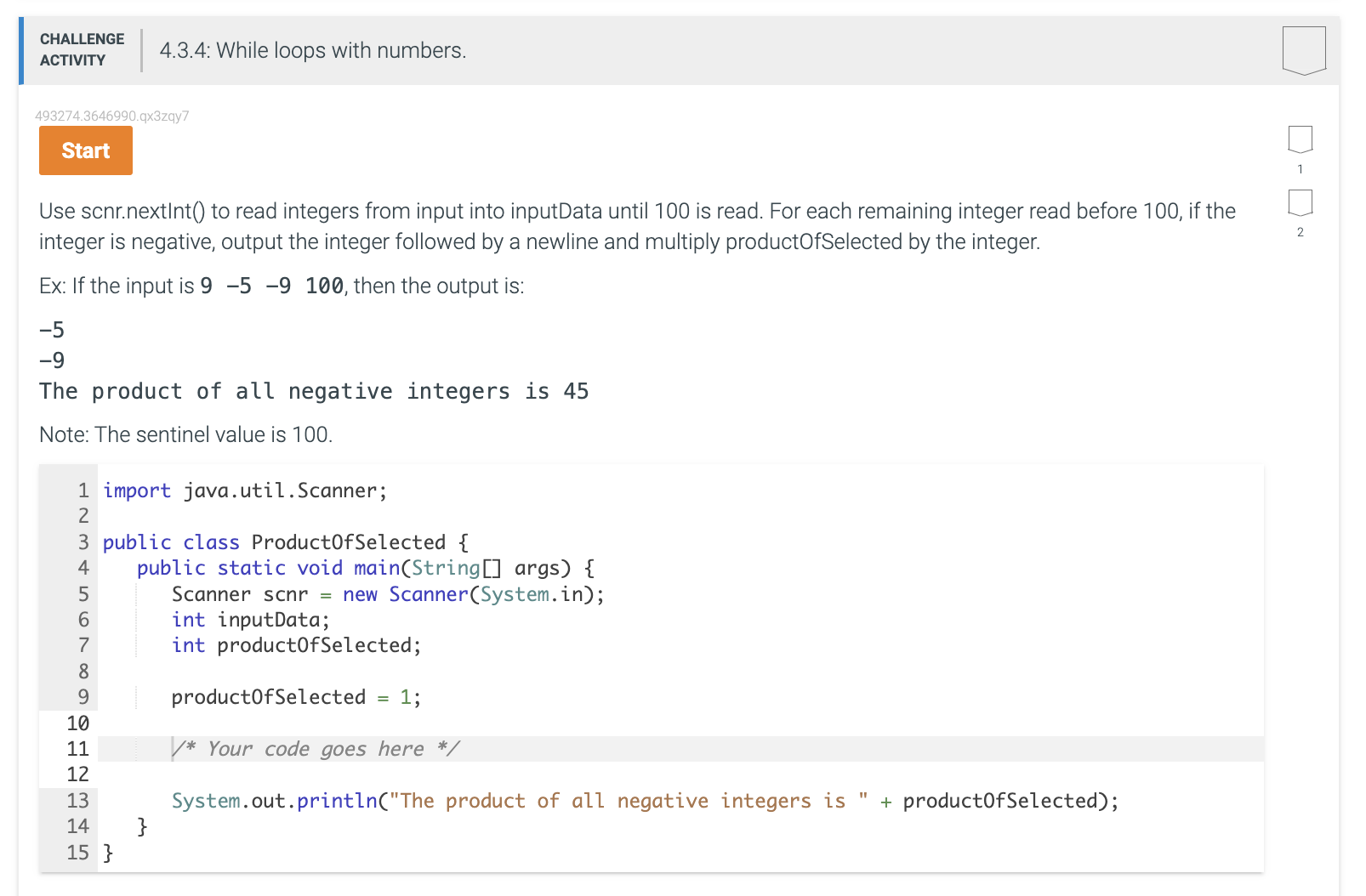 Solved CHALLENGE ACTIVITY 4.3.4: While loops with numbers. | Chegg.com Solved CHALLENGE ACTIVITY 4.3.4: While loops with numbers. | Chegg.com