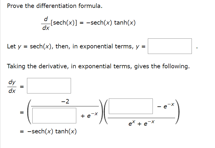 Solved Prove the differentiation formula. | Chegg.com