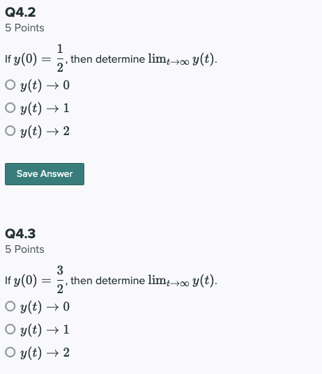Solved Consider the autonomous ODE dy dt f(y) = y(1 - y)(2 - | Chegg.com