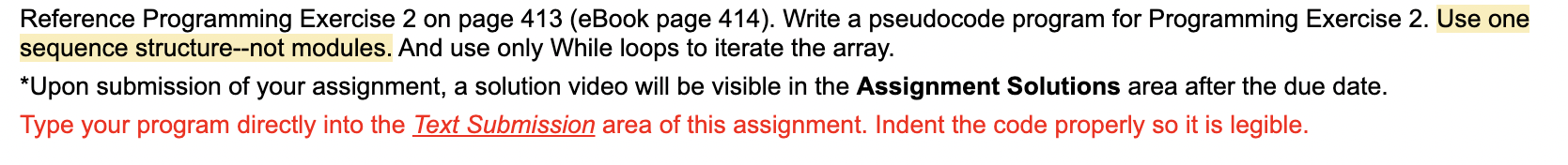Solved Reference Programming Exercise 2 on page 413 (eBook | Chegg.com