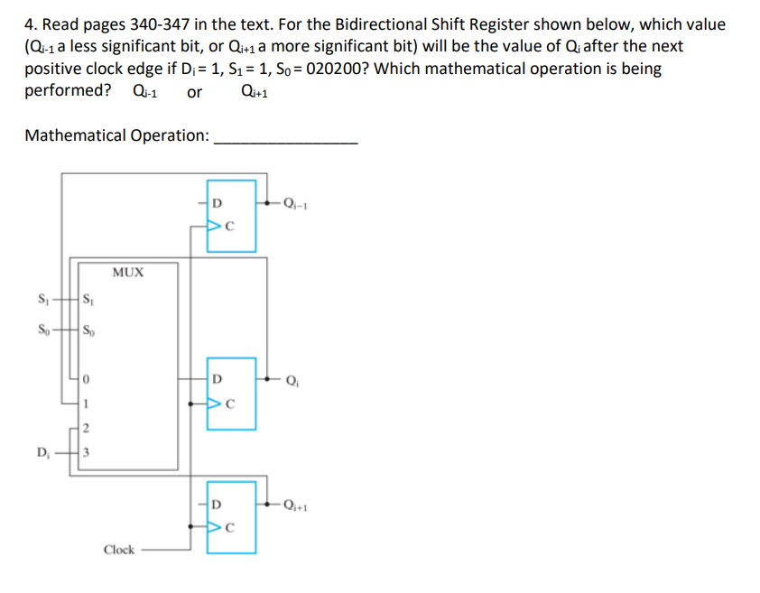 Solved 4. Read pages 340-347 in the text. For the | Chegg.com