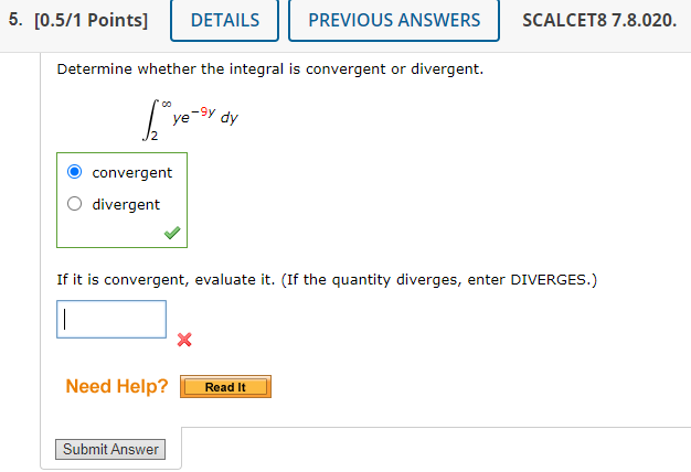 Solved 5. [0.5/1 Points) DETAILS PREVIOUS ANSWERS SCALCET8 | Chegg.com