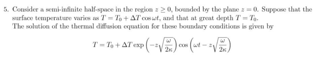 Solved 5. Consider a semi-infinite half-space in the region | Chegg.com