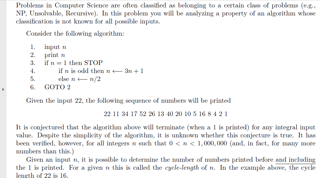 Solved Problems In Computer Science Are Often Classified As Chegg