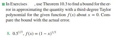 Solved Theorem 10.3: The Lagrange Error Bound for Pn(x) | Chegg.com