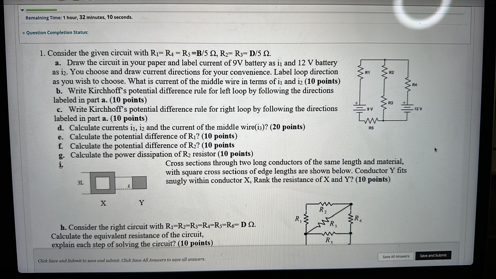 Solved 1. Consider the given circuit with | Chegg.com