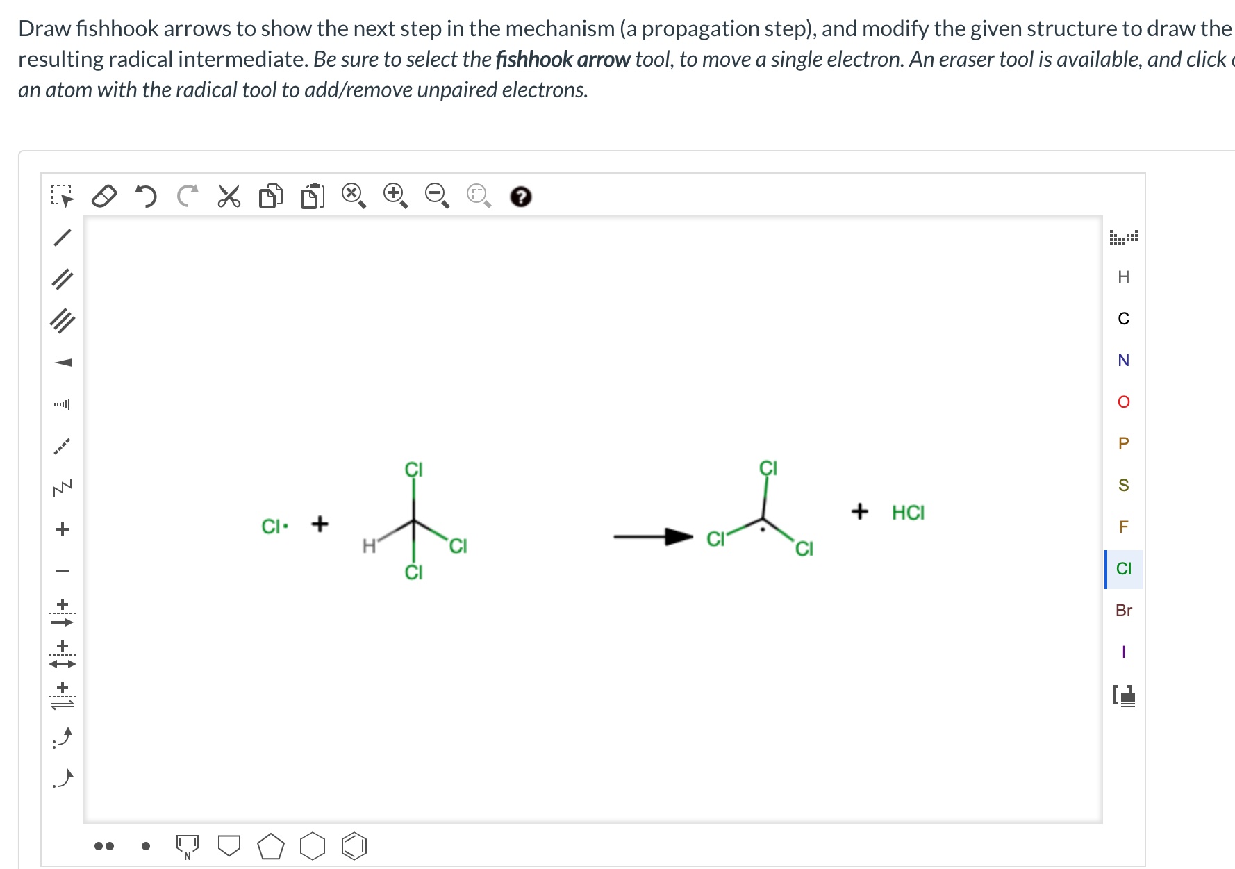 Solved Draw fishhook arrows to show the next step in the | Chegg.com