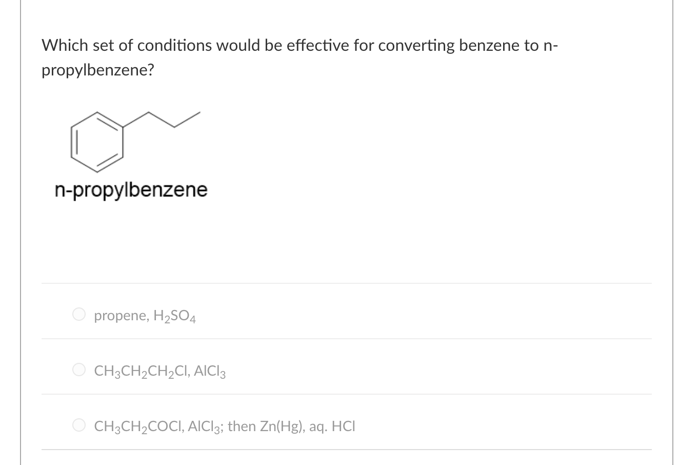 Solved Which set of conditions would be effective for | Chegg.com