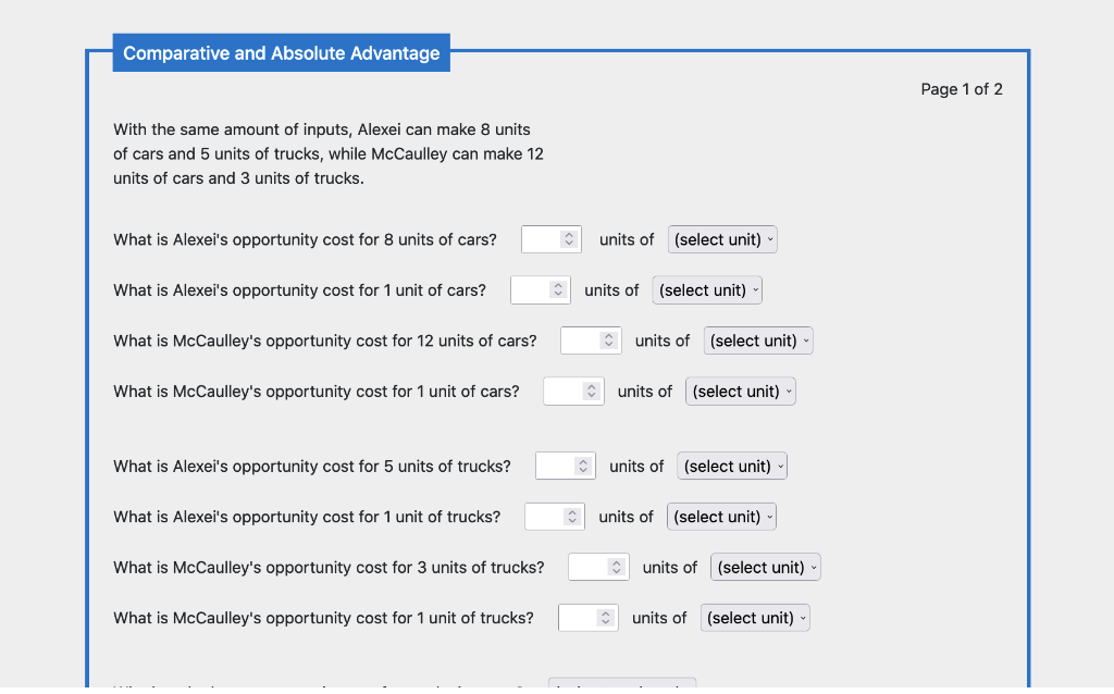 Solved With the same amount of inputs, Alexei can make 8 | Chegg.com