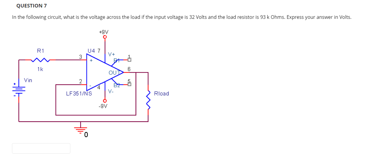 [Solved]: QUESTION 7 In the following circuit, what is the