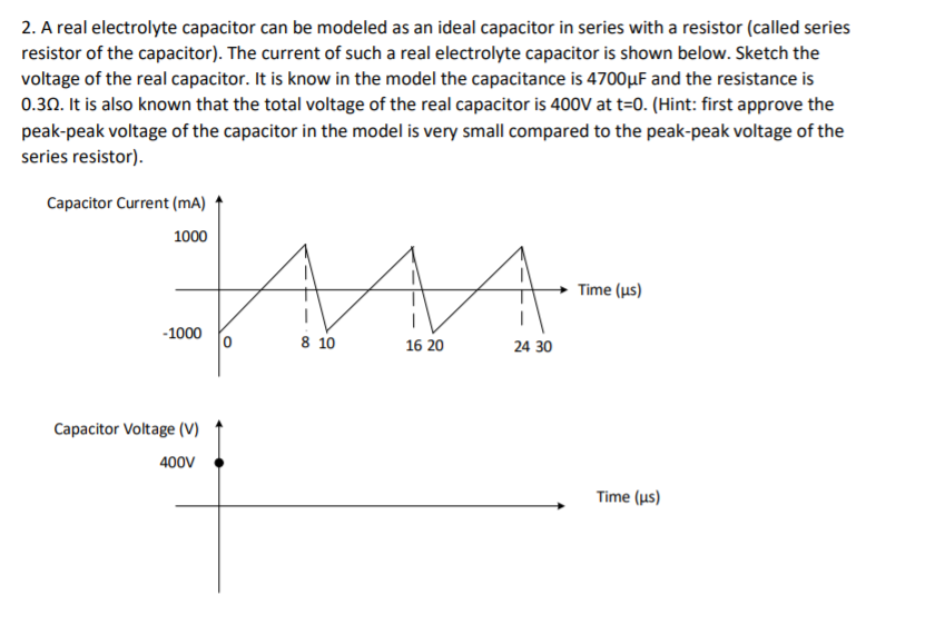 Solved please, prove the peak-peak voltage of the capacitor | Chegg.com