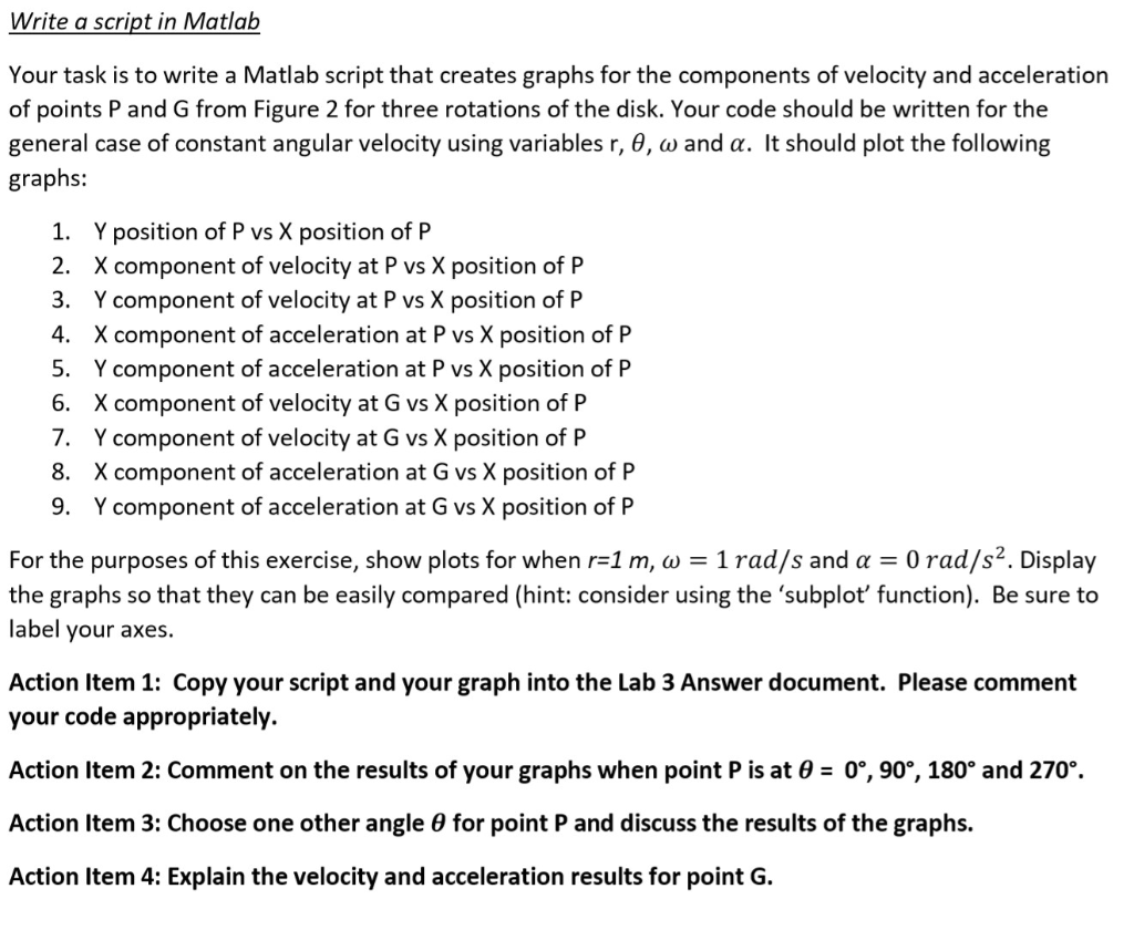 Write a script in Matlab Your task is to write a | Chegg.com