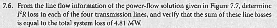 Solved .6. From the line flow information of the power-flow | Chegg.com