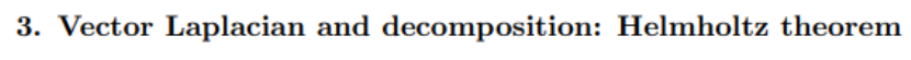 Solved 3. Vector Laplacian and decomposition: Helmholtz | Chegg.com