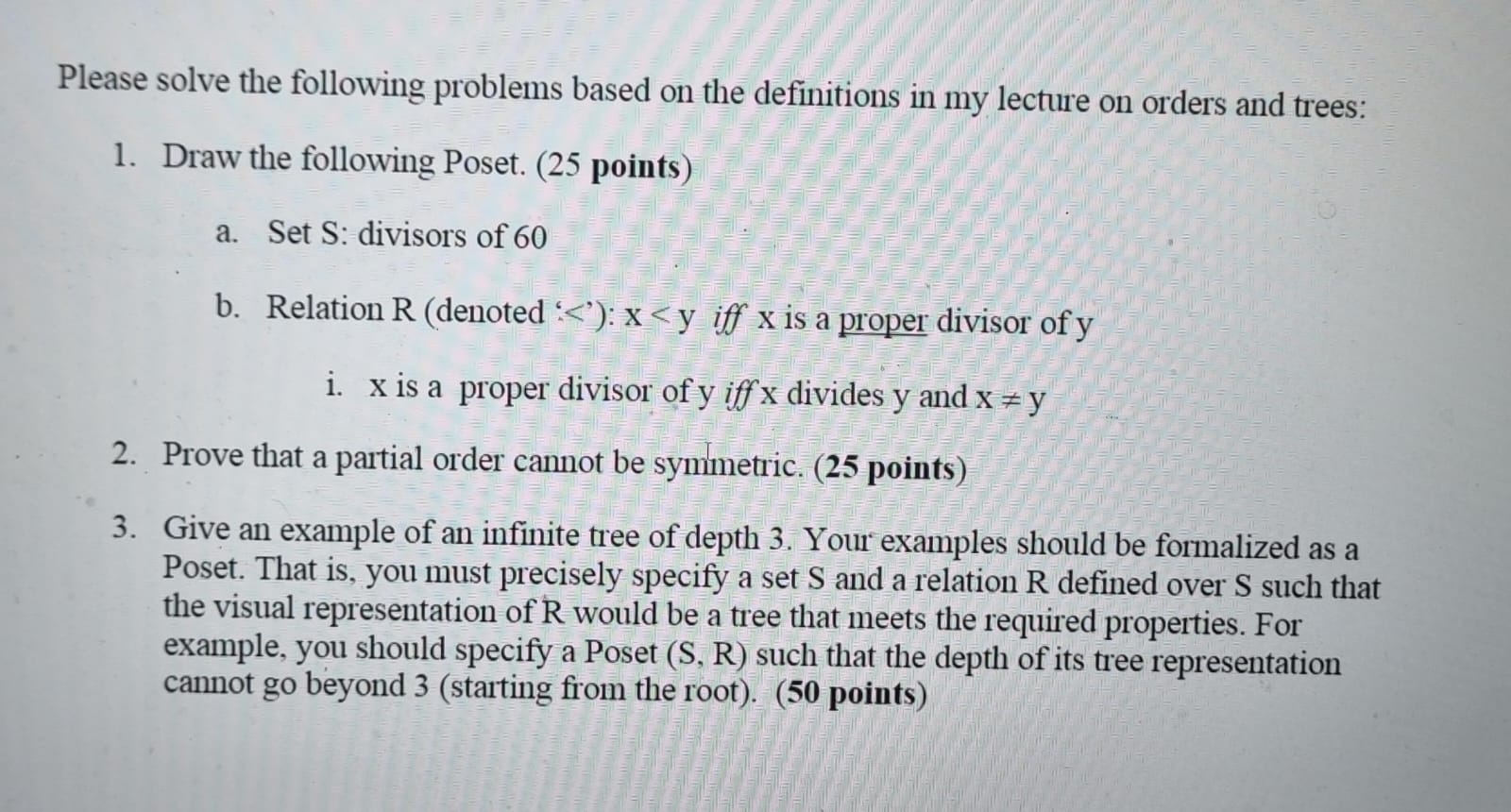Solved Please solve the following problems based on the | Chegg.com