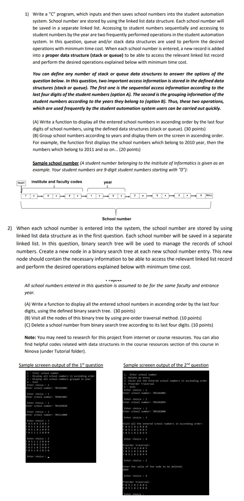 1) Write a "C" program, which inputs and then saves | Chegg.com