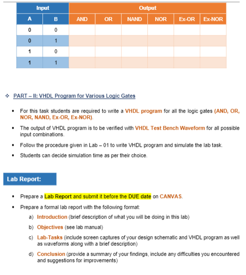 Solved Laboratory Logic Gates Objectives: 1) Design and | Chegg.com