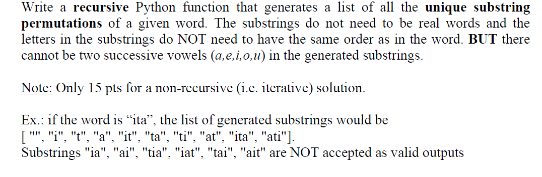 Solved Please read the instructions well. Use the Python | Chegg.com