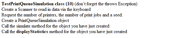 Solved - Print Queue (100) In this problem you will simulate | Chegg.com