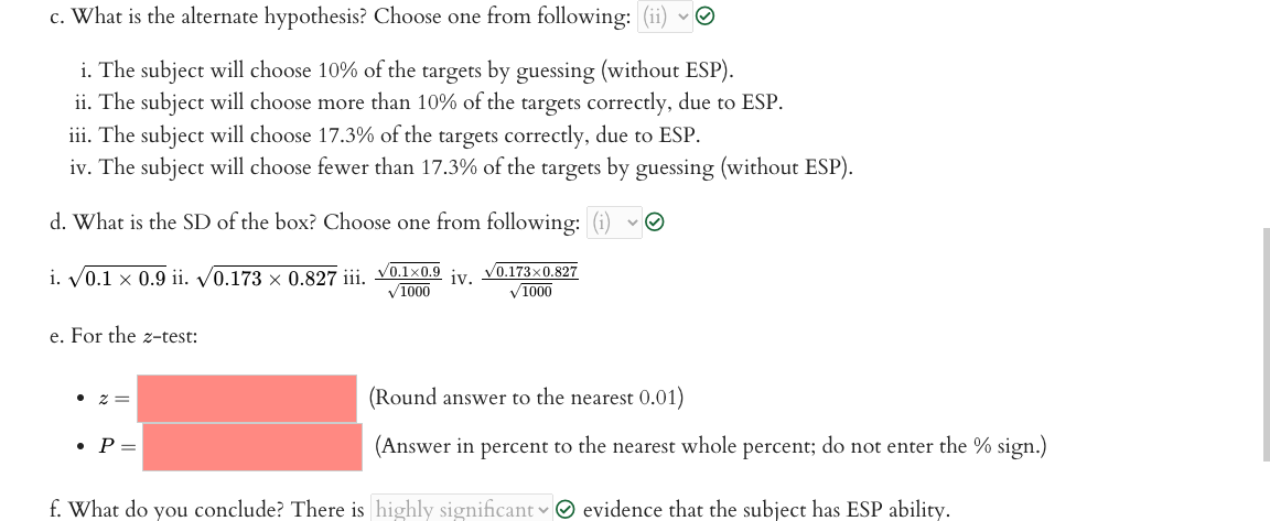 Solved In an experiment testing a subject for ESP, the | Chegg.com
