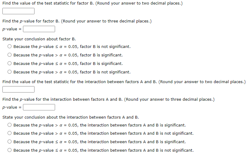 Set up the ANOVA table. (Round your values for mean | Chegg.com