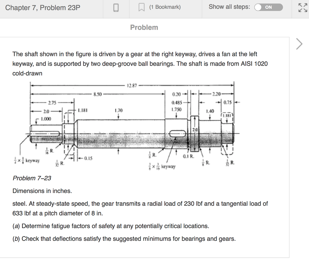 Solved Chapter 7, Problem 23P (1 Bookmark) Show all steps: | Chegg.com