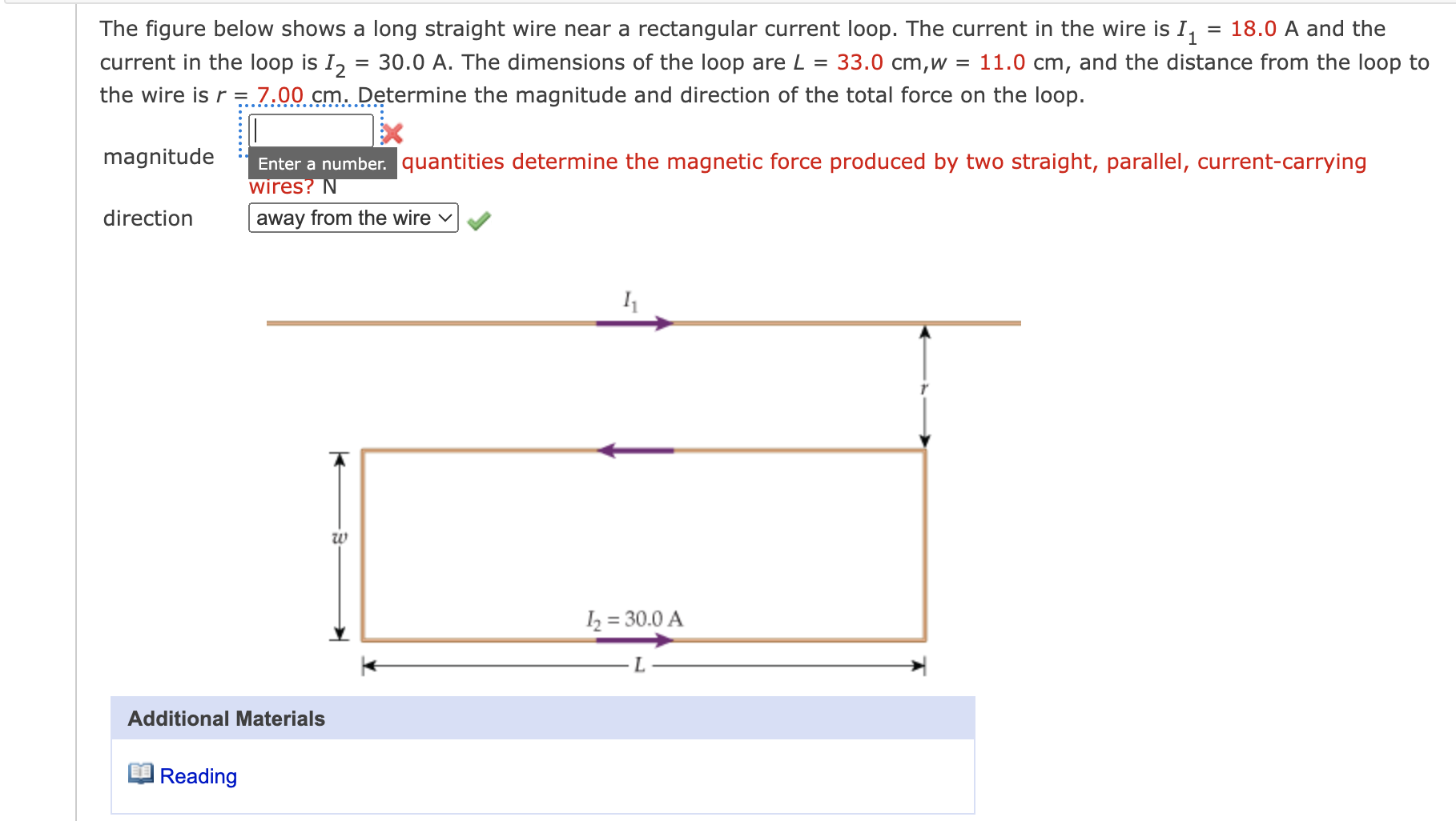 Solved The figure below shows a long straight wire near a | Chegg.com