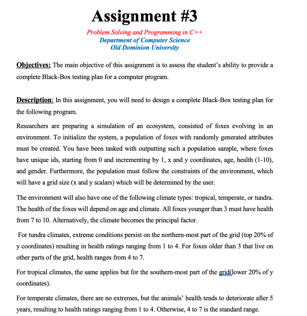 Solved Assignment \#3 Problem Solving and Programming in C++ | Chegg.com