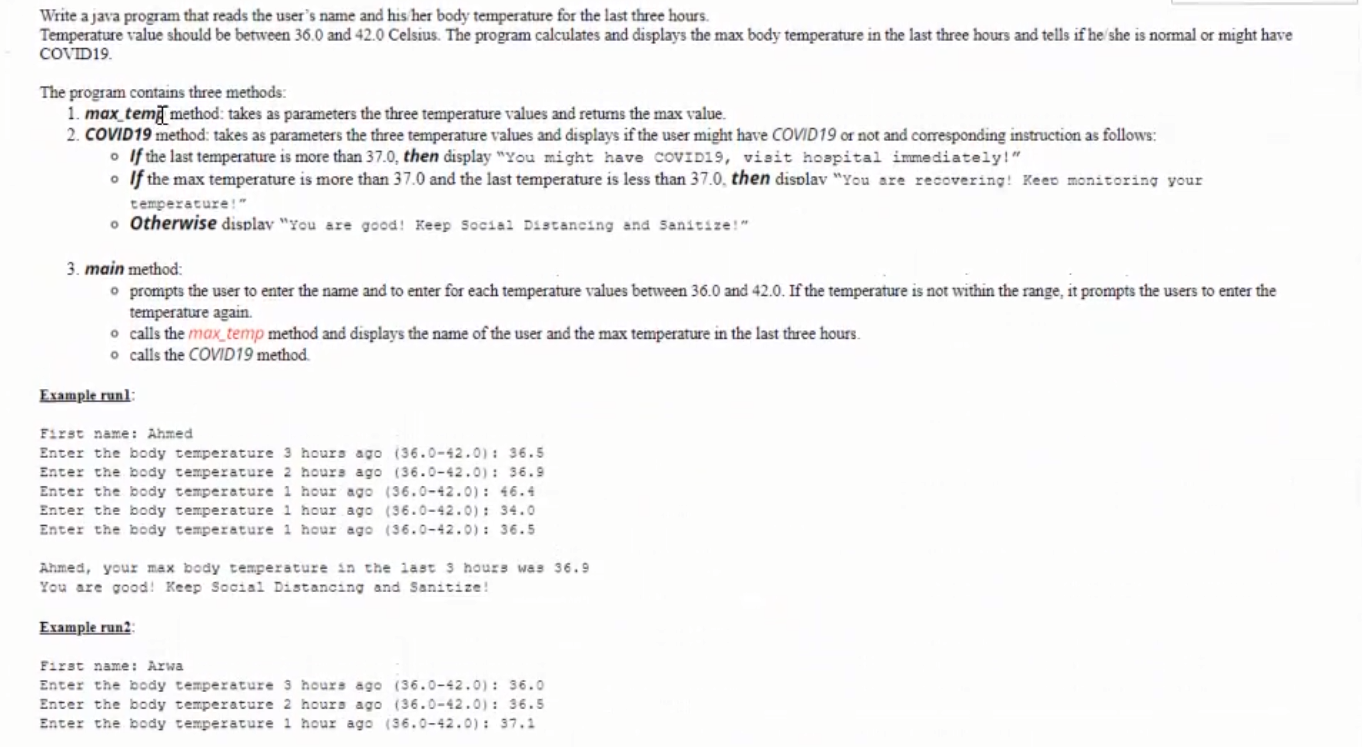 Solved Write a java program that reads the user's name and | Chegg.com